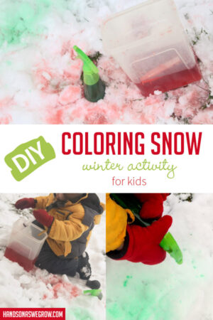 DIY Color Snow is an Exciting Winter Activity for Kids - Hands On As We ...
