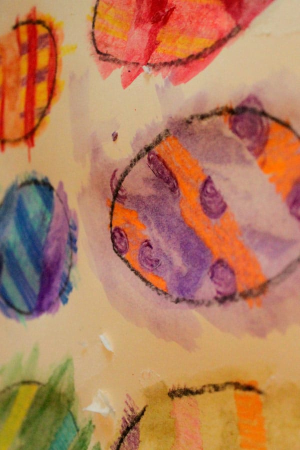 Toddler Friendly Watercolor Easter Eggs Art - Hands On As We Grow®