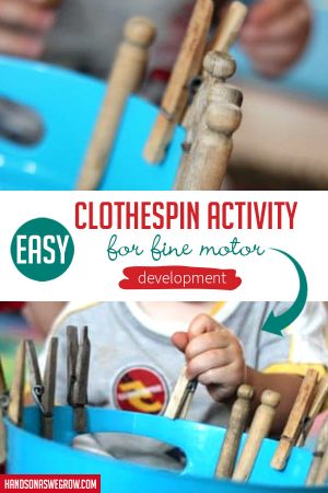 Simple Clothespin Activity for Toddlers - Hands On As We Grow®