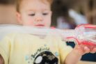 Ribbon Fine Motor Play for Toddlers - Hands On As We Grow®