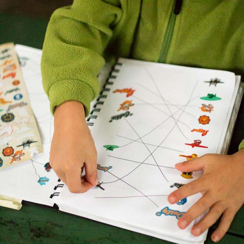 Follow the Line & Match the Stickers - Hands On As We Grow®