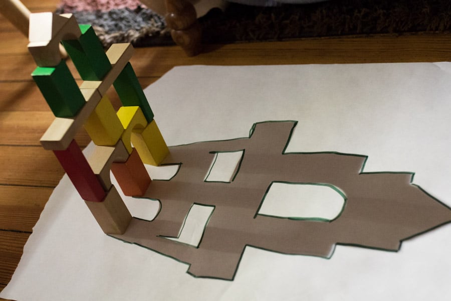 Shadow Match Activity with Building Blocks - Hands On As We Grow®