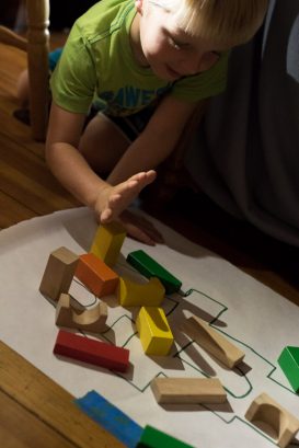 Shadow Match Activity with Building Blocks - Hands On As We Grow®