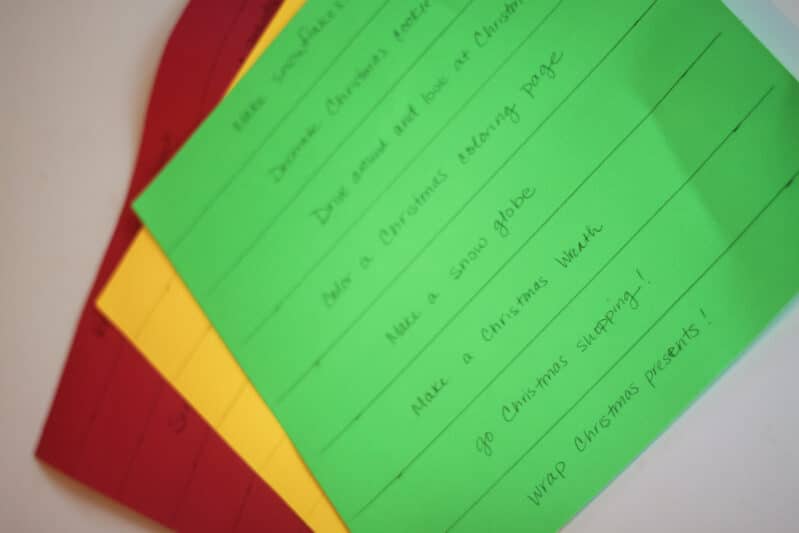 Classic Christmas Countdown Chain with Festive Kids Activities