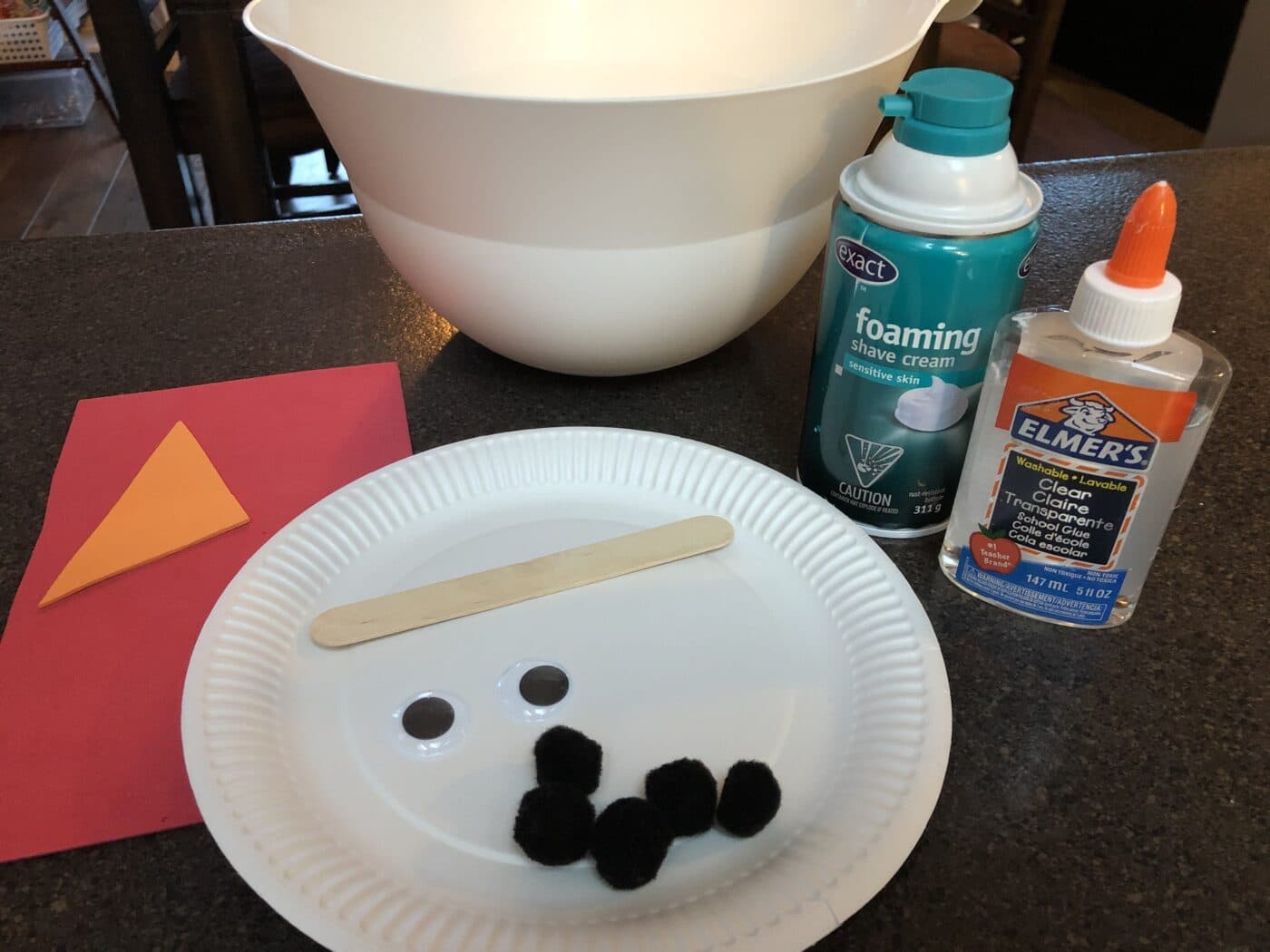 Shaving Cream Sensory Snowman for Kids to Squish - Hands On As We Grow®