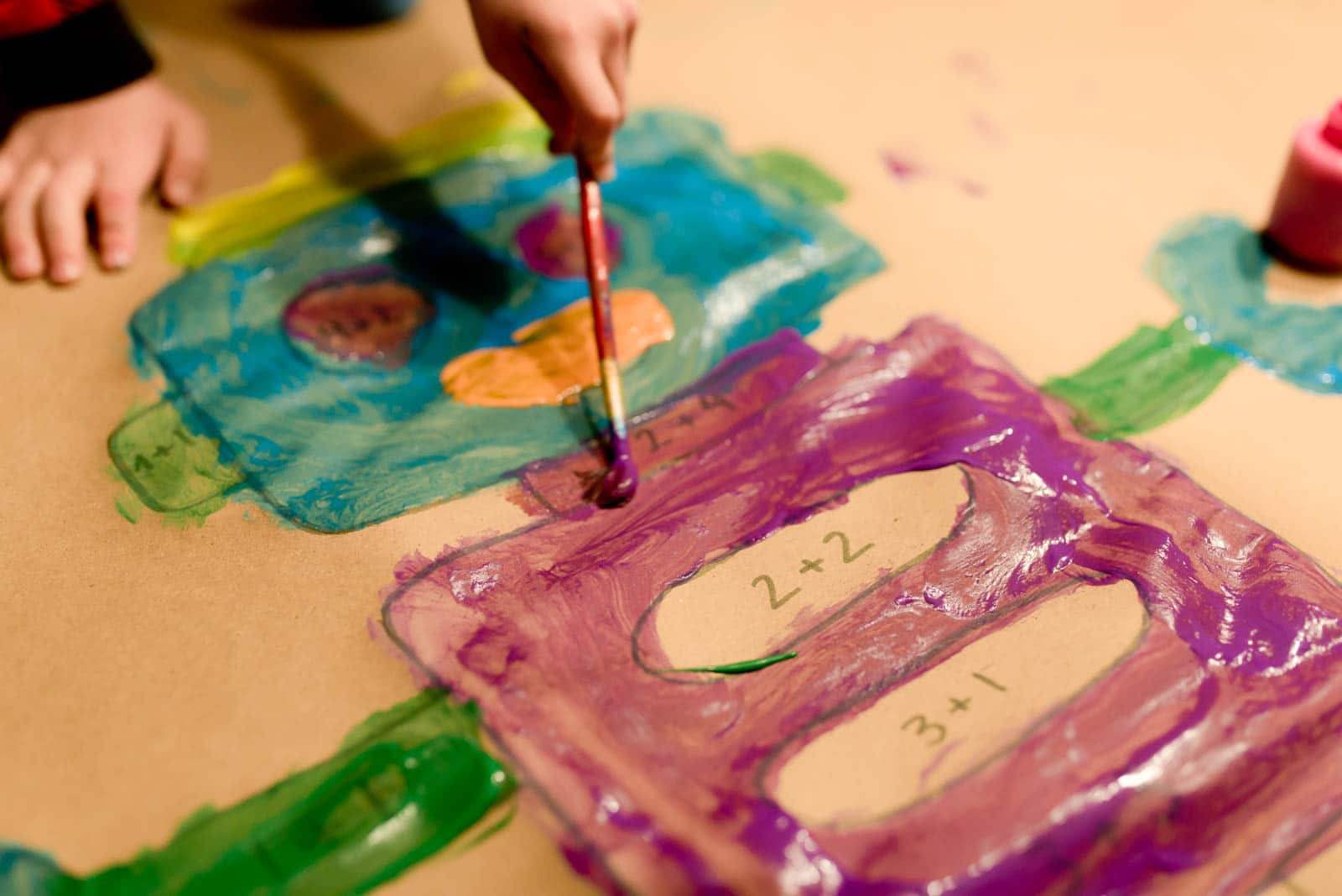 Super-Sized Math + Painting Activity for Kids - Hands On As We Grow®