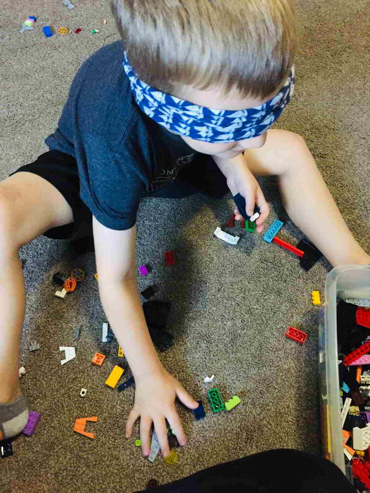 The LEGO Blindfold Building Activity for Kids - Hands On As We Grow®