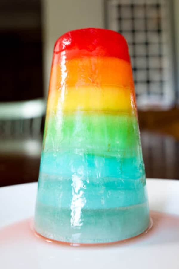 Frozen Rainbow Science Experiment for Kids - Hands On As We Grow®