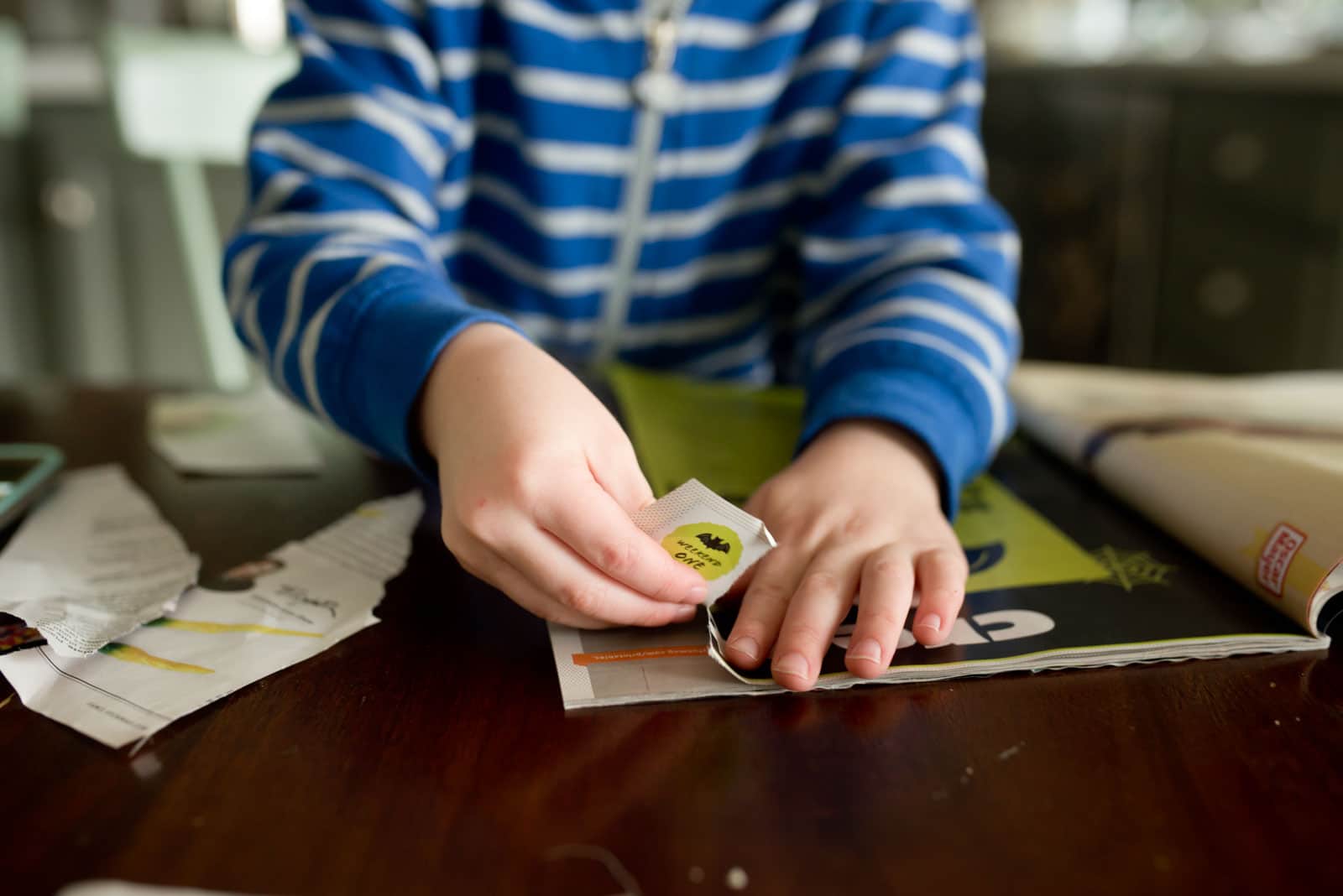 Magazine Scavenger Hunt with Paper Tearing - Hands On As We Grow®