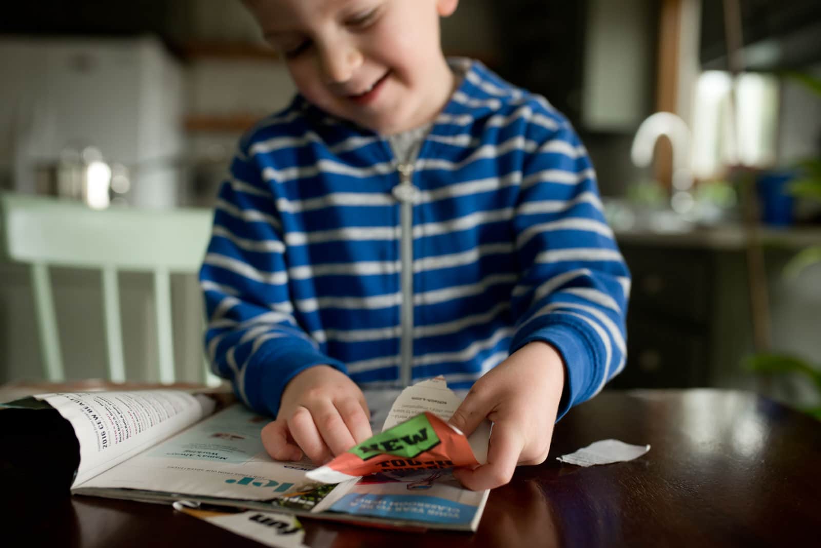 Magazine Scavenger Hunt with Paper Tearing - Hands On As We Grow®