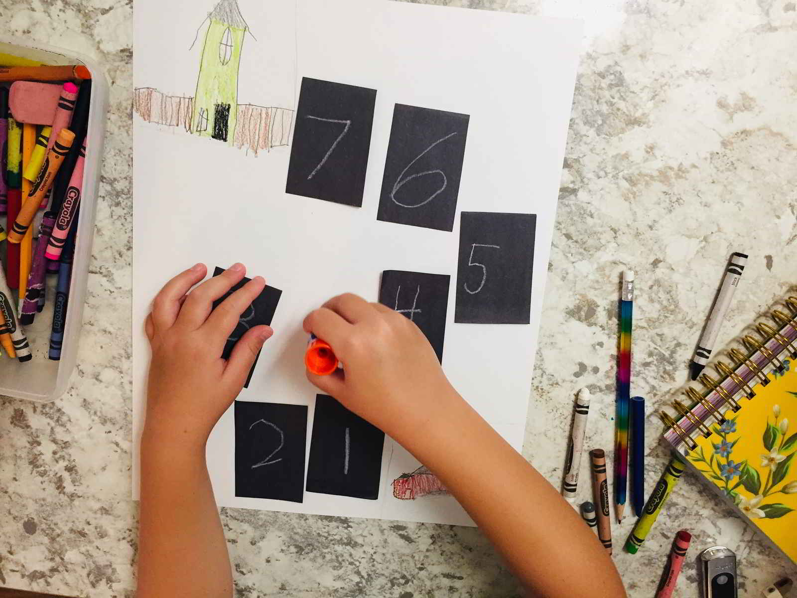 Back to School Countdown Simple Art Project - Hands On As We Grow®