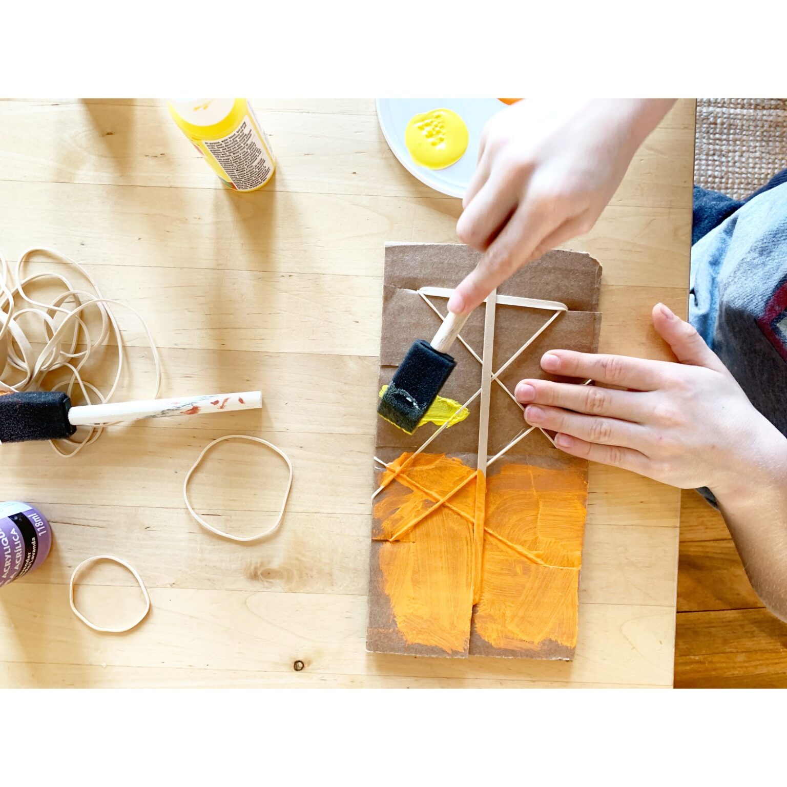 Rubber Band Printing to Make Transfer Art Quick and Easy - HOAWG