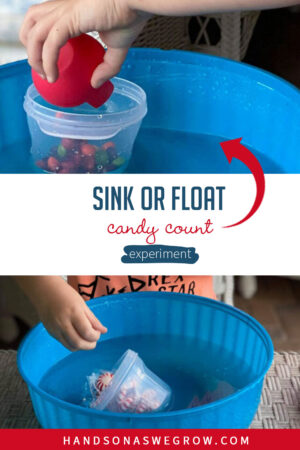 Candy Count Sink or Float Science Experiment -- Sweet and Easy