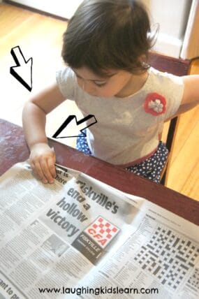 5 Ways to Have Fun with Newspaper Activities - Hands On As We Grow®
