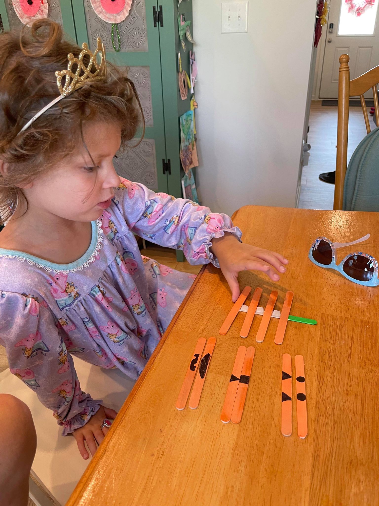 Mix-It-Up Popsicle Stick Pumpkin Craft + Fine Motor Activity