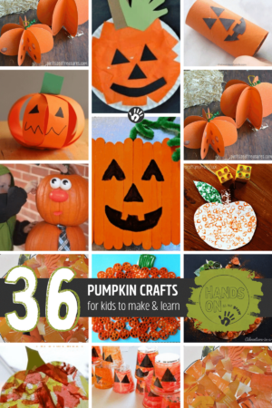 36 Cute & Easy Pumpkin Crafts for Kids to Make! - HOAWG