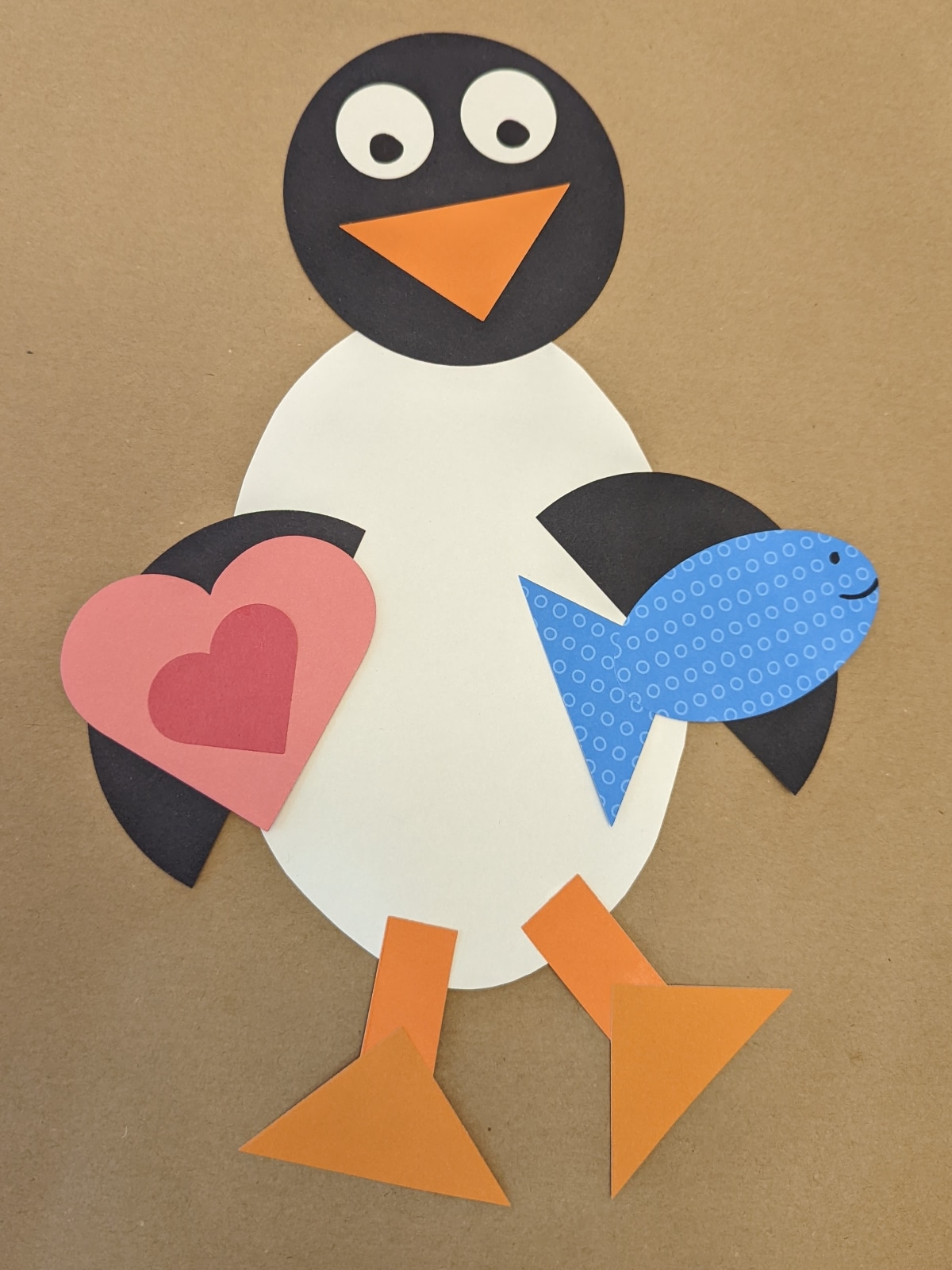 Shape Penguin Craft Kids Will Love for Valentine's Day - HOAWG