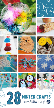 "SNOW" Many SIMPLE Winter Crafts for Kids to Make