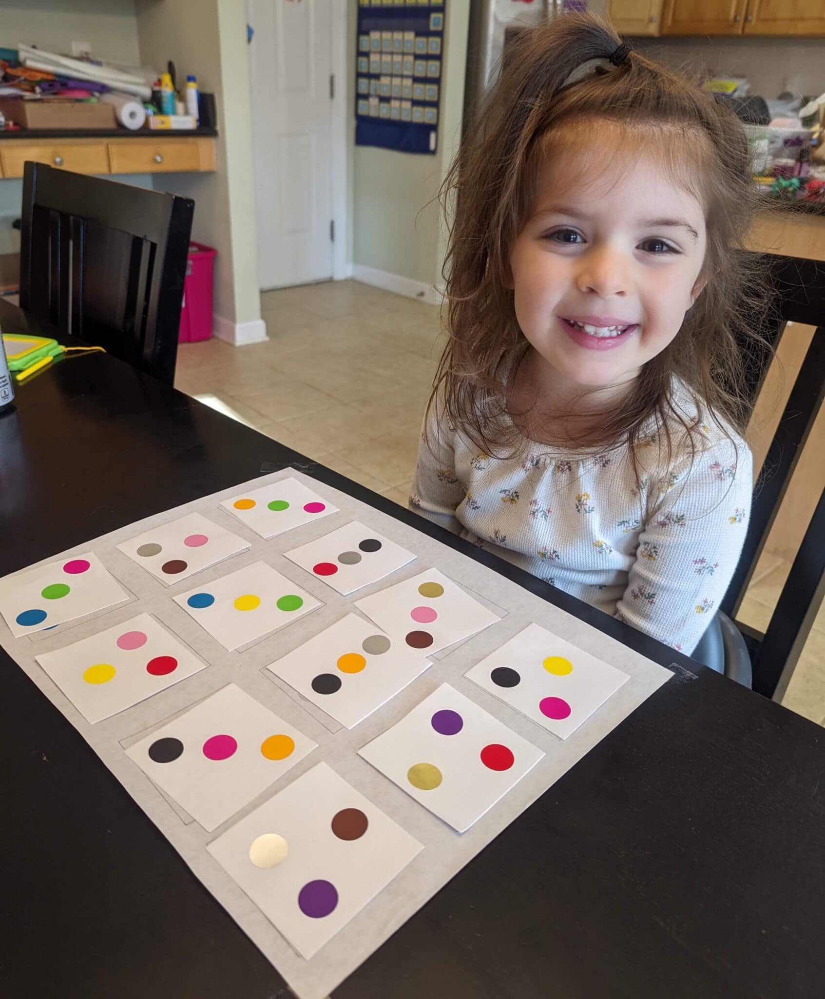 Visual Discrimination Activity With Dot Stickers That's Simple & Fun