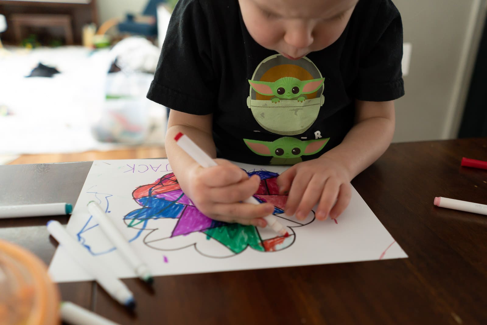 Quick & Easy Mosaic Coloring Page Activity to Make for Your Kids - DIY