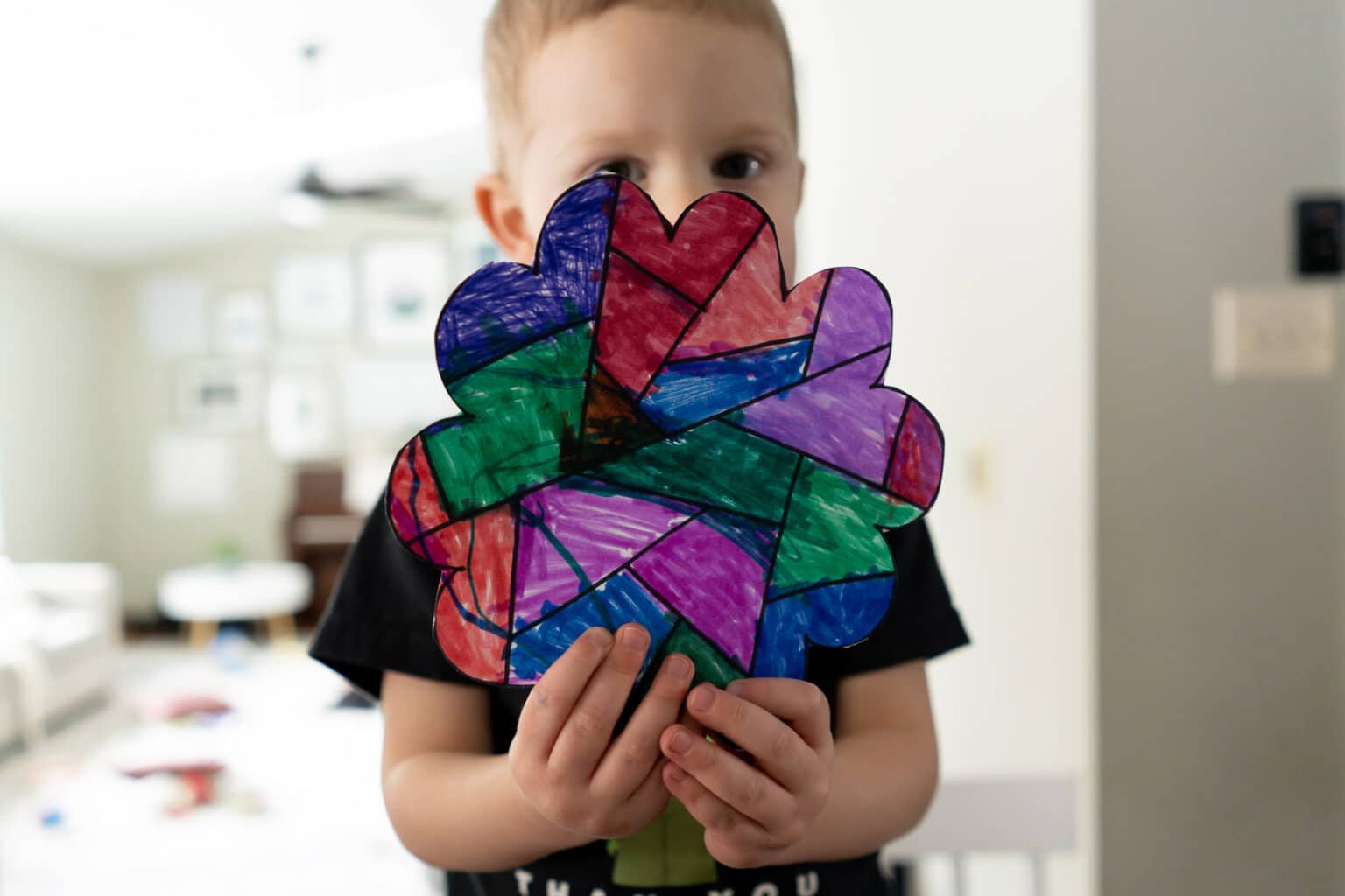 Quick & Easy Mosaic Coloring Page Activity to Make for Your Kids - DIY