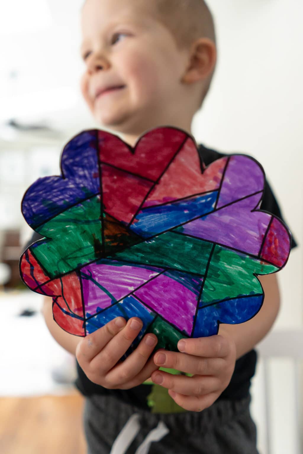 Quick & Easy Mosaic Coloring Page Activity to Make for Your Kids - DIY