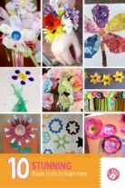 Spring Flower Art Collage - Hands On As We Grow®