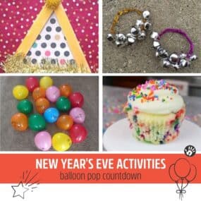 Balloon Pop Countdown of New Year's Kids Activities! Three, Two, One! POP!