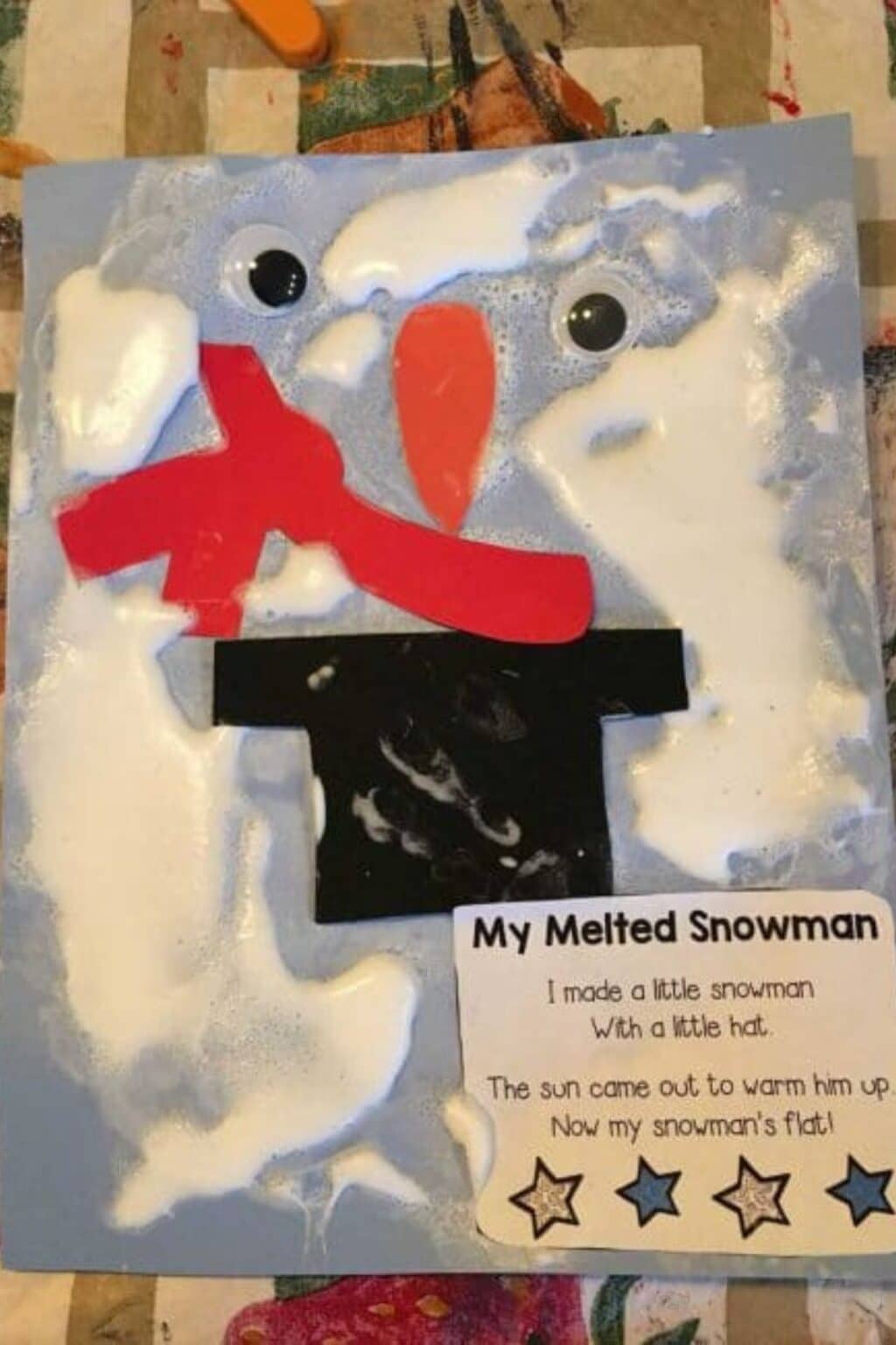 Shaving Cream Sensory Snowman for Kids to Squish - Hands On As We Grow®