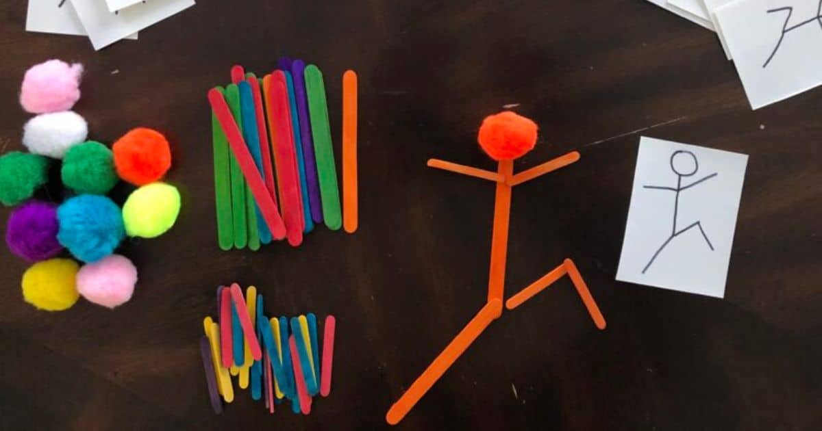 Simple Silly Stick Men Activity - Hands On As We Grow®