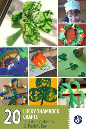Shamrock Suncatcher Craft for a Lucky St Patrick's Day