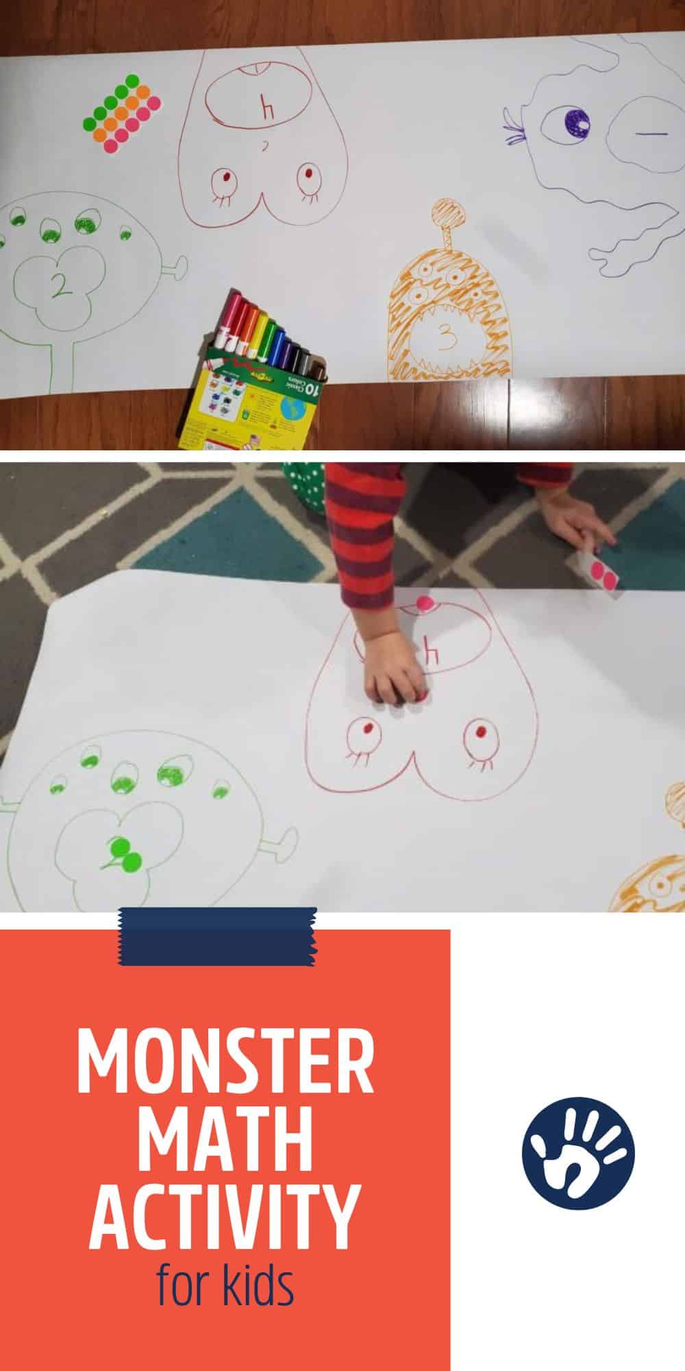 "Feed The Monster" Math + Fine Motor Activity for Kids - HOAWG