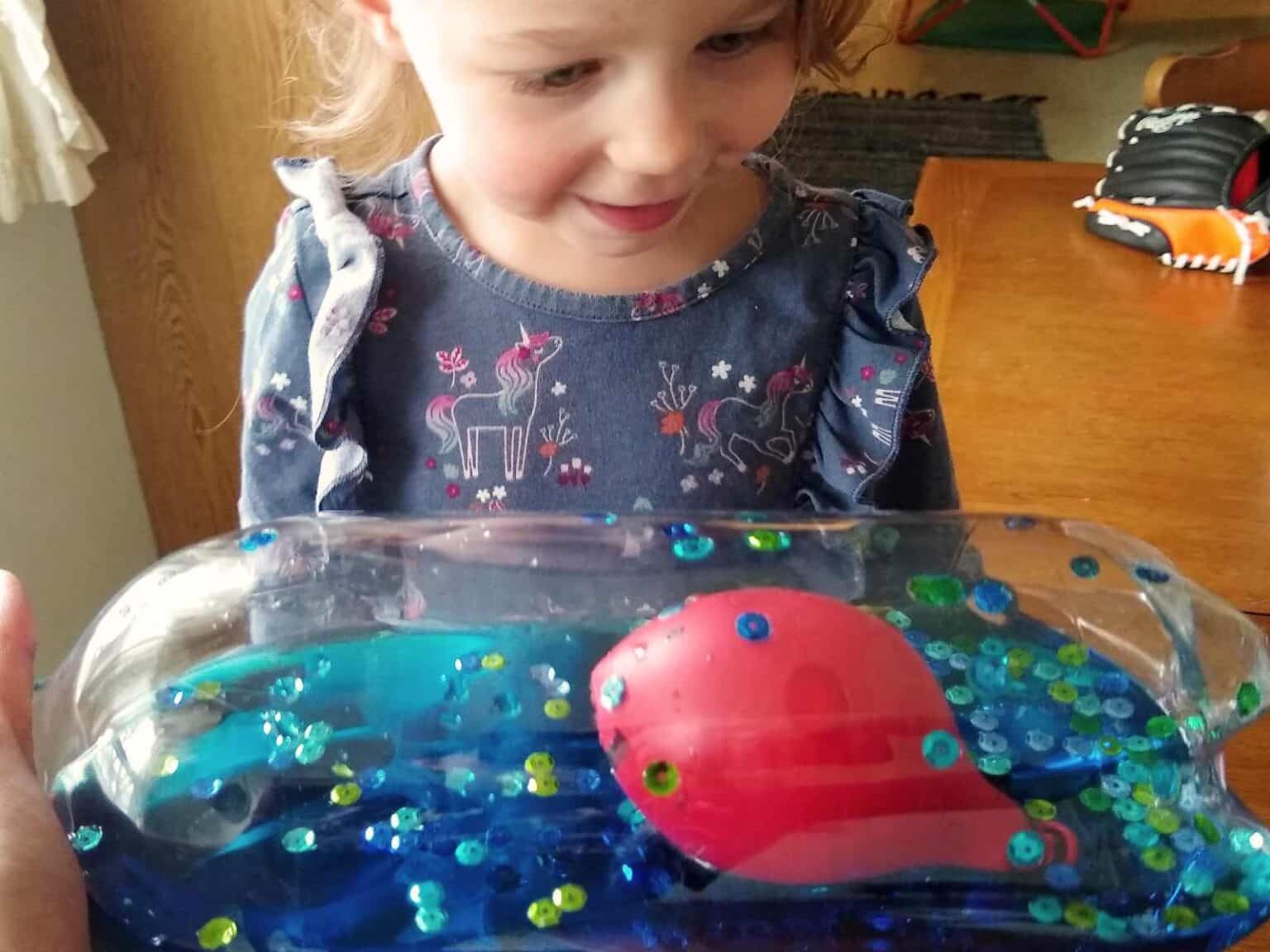 Make an Ocean Sensory Bottle with a Whale! - Hands On As We Grow®