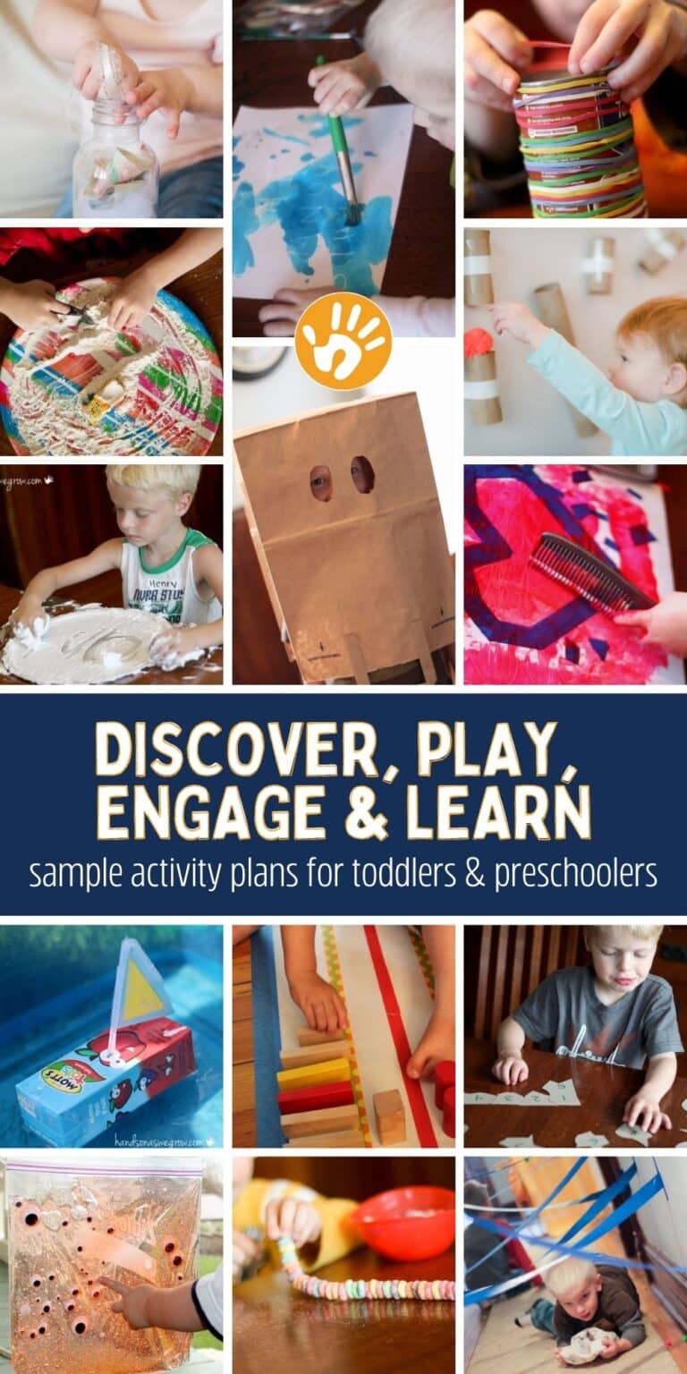 Sample Weekly Activity Plans - Hands On As We Grow®