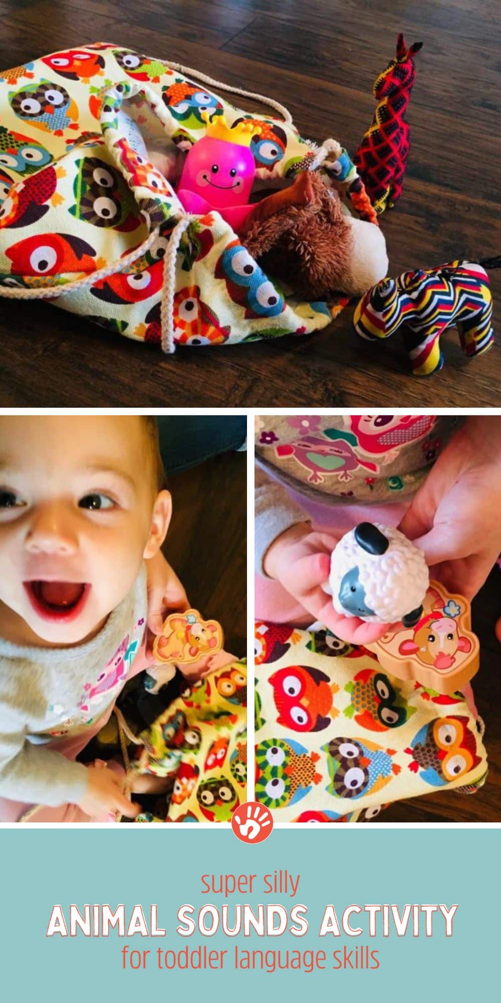 Super Silly Animal Sounds Activity for Toddler Language Skills | HOAWG