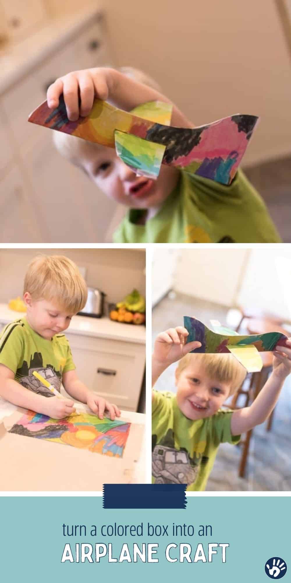 Simple Cardboard Airplane Craft for Kids - Hands On As We Grow®