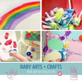 Easiest BABY Crafts & Art Ideas Out There + Tips for Art with Baby