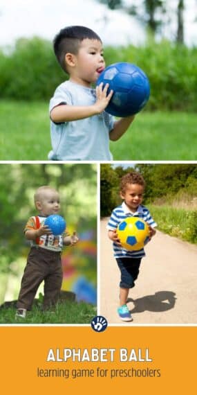Alphabet Ball Game for Preschoolers - hands on : as we grow