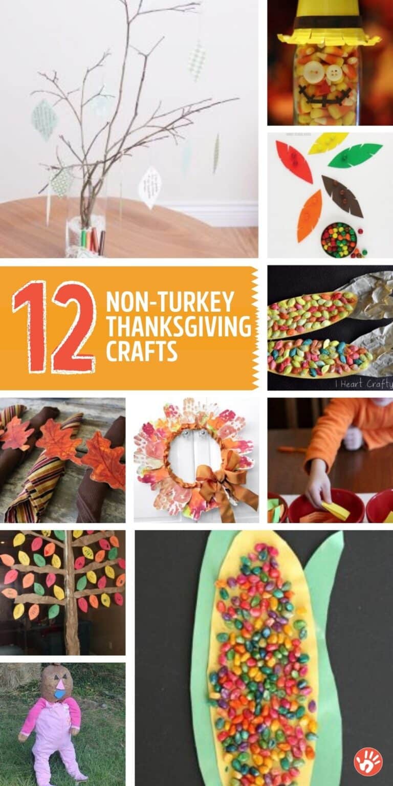 12 Non-Turkey Thanksgiving Crafts for Kids to Make & Do