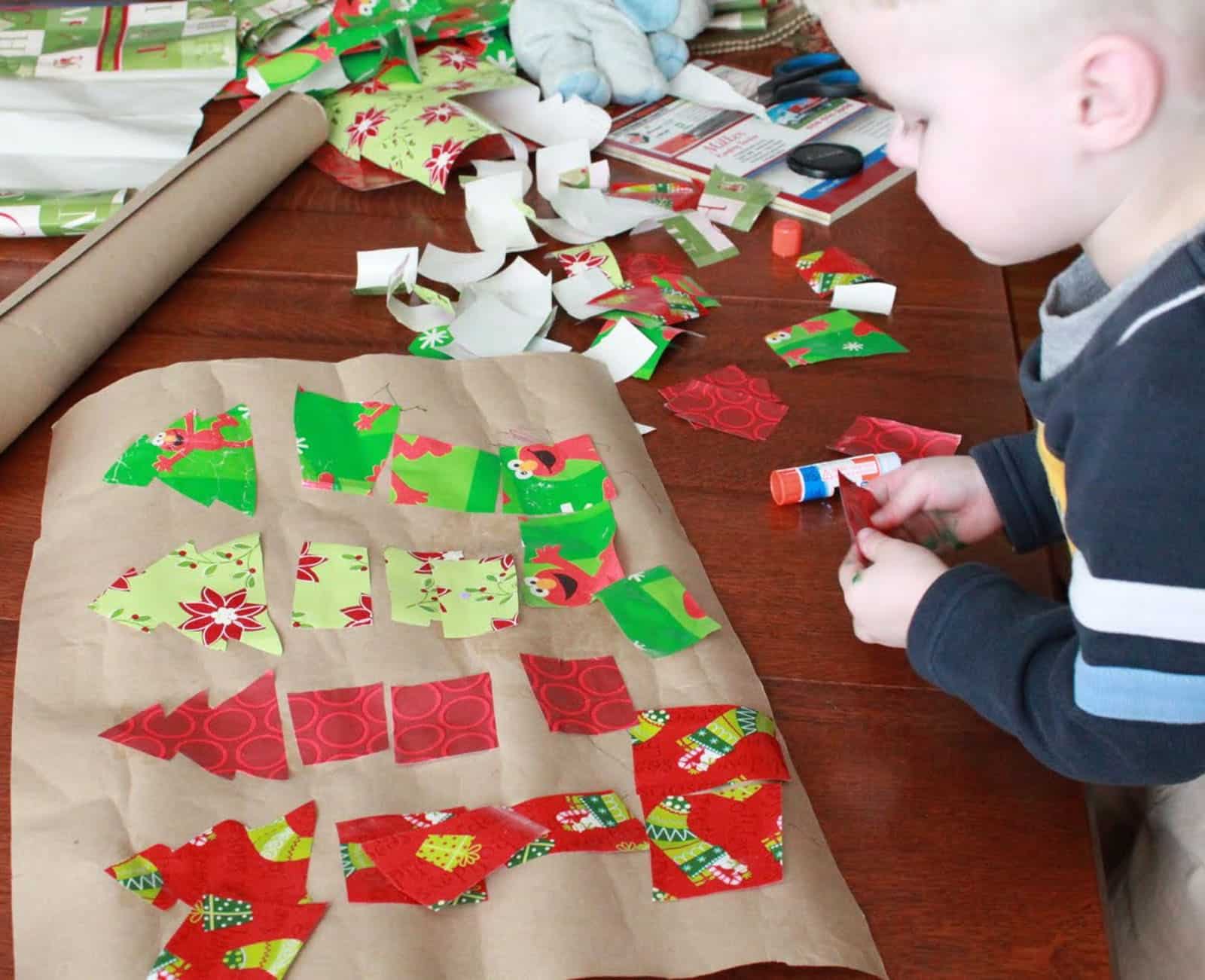 Christmas Wrapping Paper Tree & Presents Matching - Hands On As We Grow®