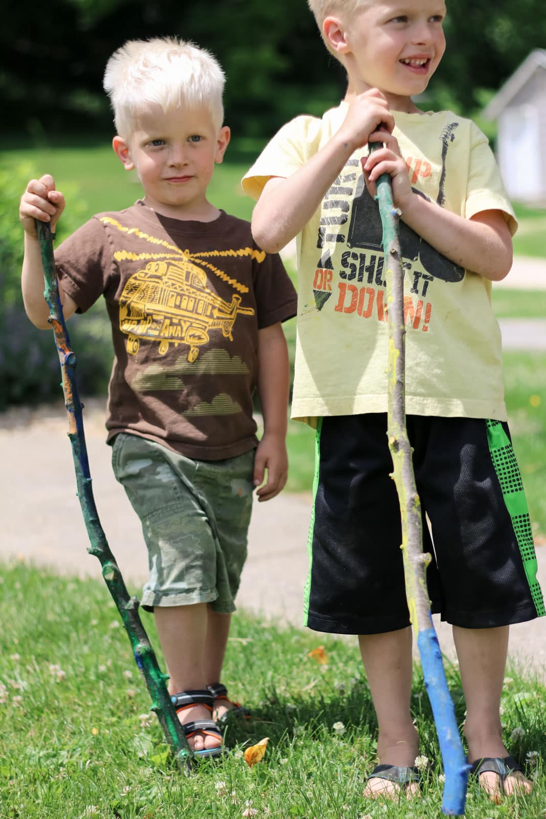 Kids Walking Sticks to Create for Summer Hikes | Hands On As We Grow®