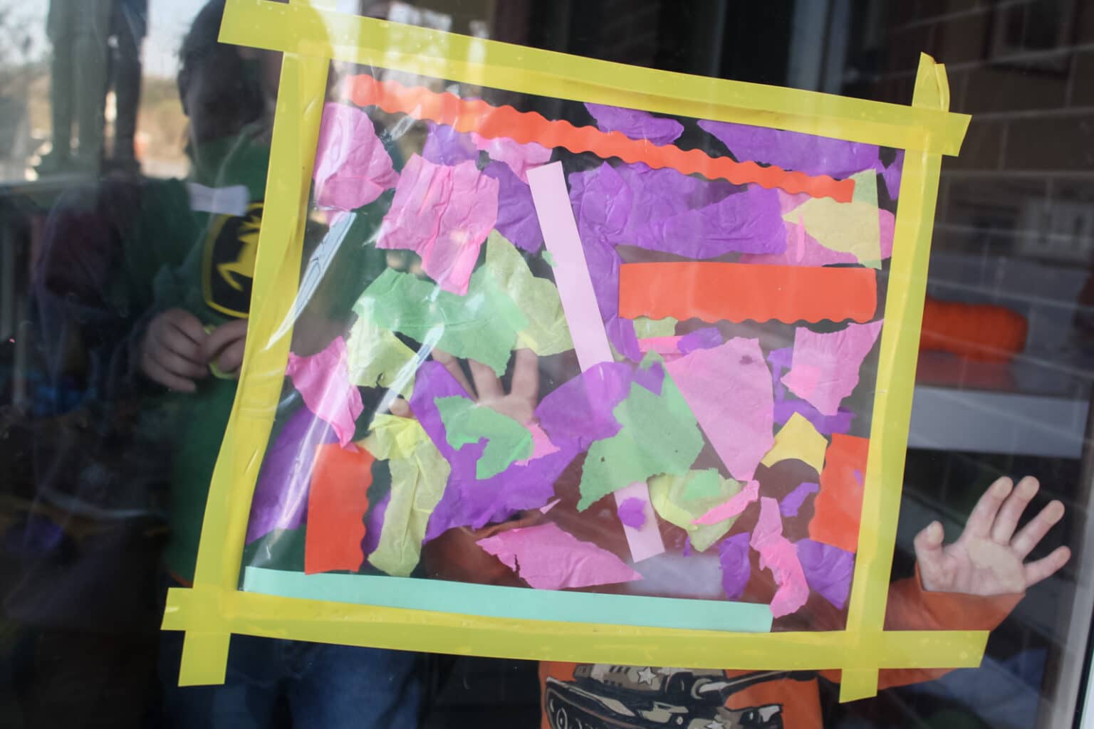 Tissue Paper Cross Easter Craft for Kids to Make - HOAWG