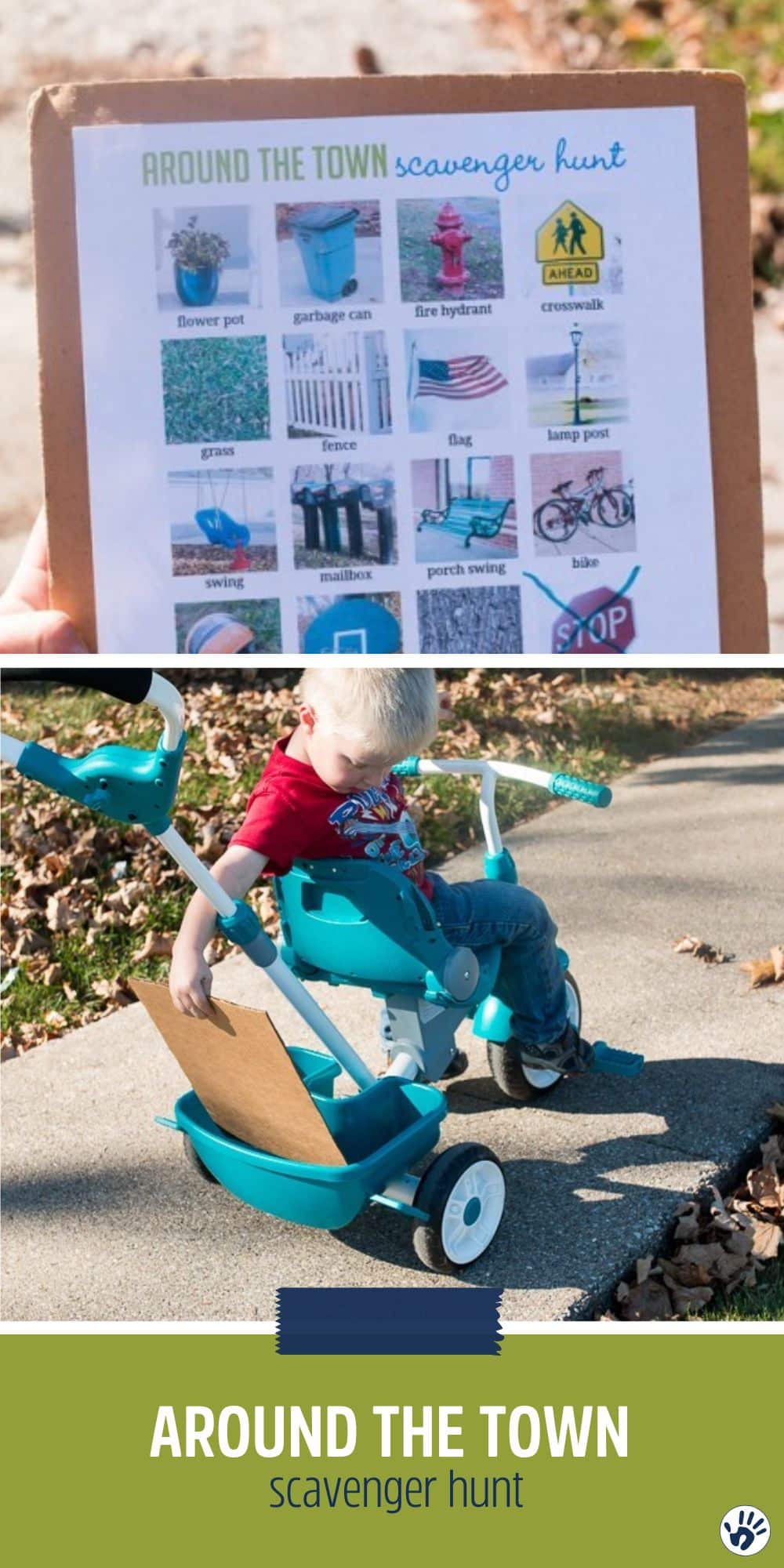 Around the Town Scavenger Hunt to do as Your Child Grows
