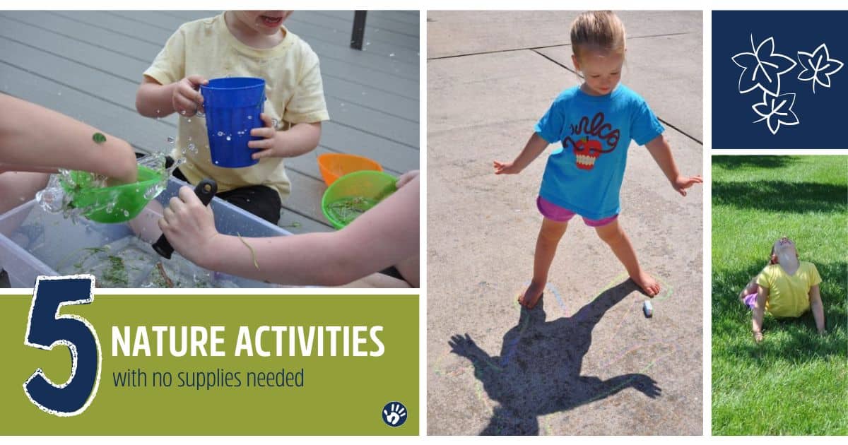 5 Nature Activities with No Supplies Needed - Hands On As We Grow®