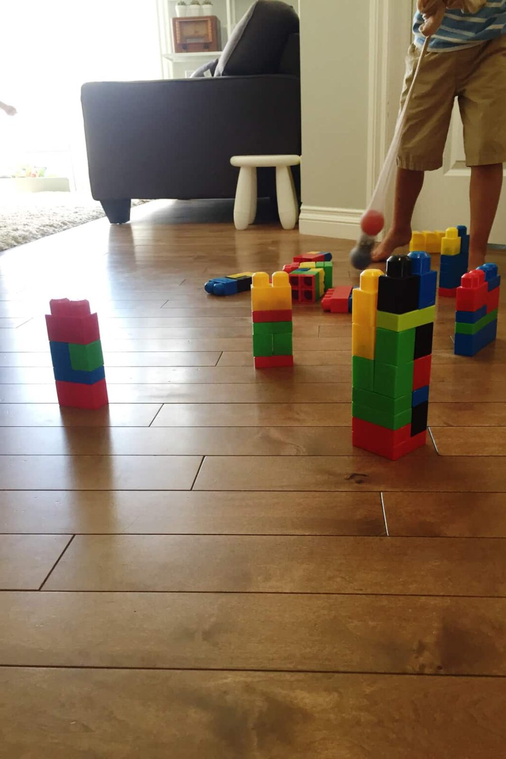 Block Tower Knock Down - Hands On As We Grow®