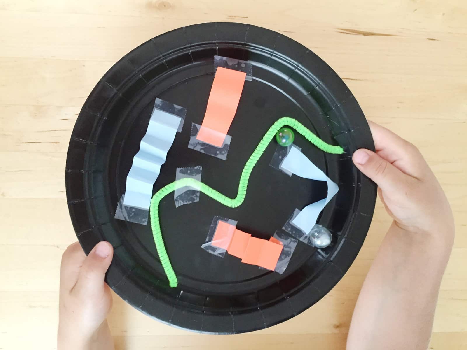 Paper Plate Marble Maze - Hands On As We Grow®