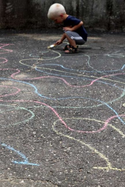 Shadow Art for Kids a New Creative Chalk Activity - Hands On As We Grow