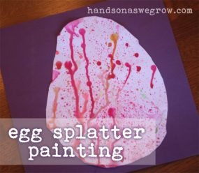 Easy Easter Egg Splatter Painting Activity for Kids | HOAWG