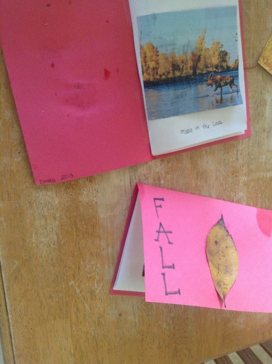Homemade Fall Books from Maggie