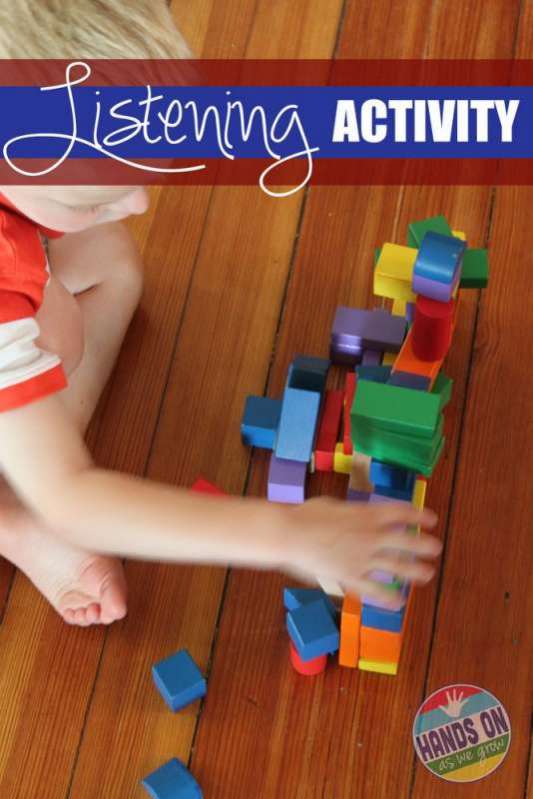 Listening Activity With Blocks